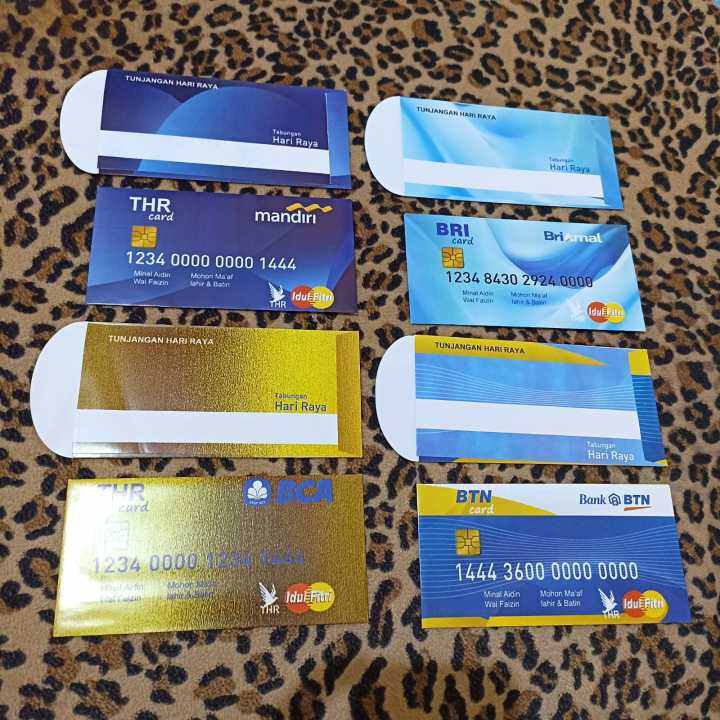 Amplop lebaran Idul Fitri Karakter Atm BCA / ukuran panjang dan premium ...