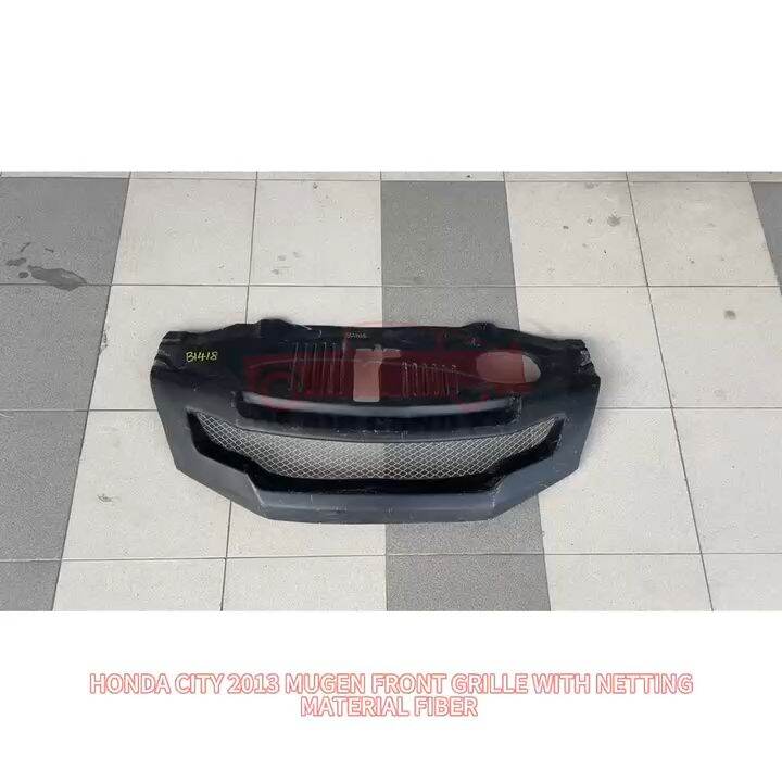 B1418 HONDA CITY '13 FRONT GRILLE WITH NETTING (MUGEN) FIBERGLASS ...
