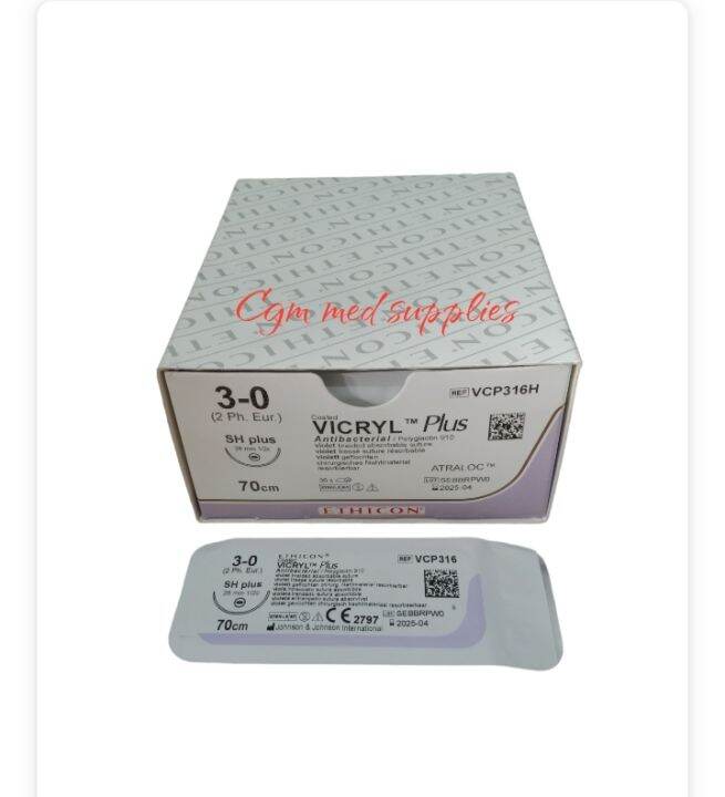 3-0 ROUND VICRYL SUTURES ABSORBABLE | Lazada PH