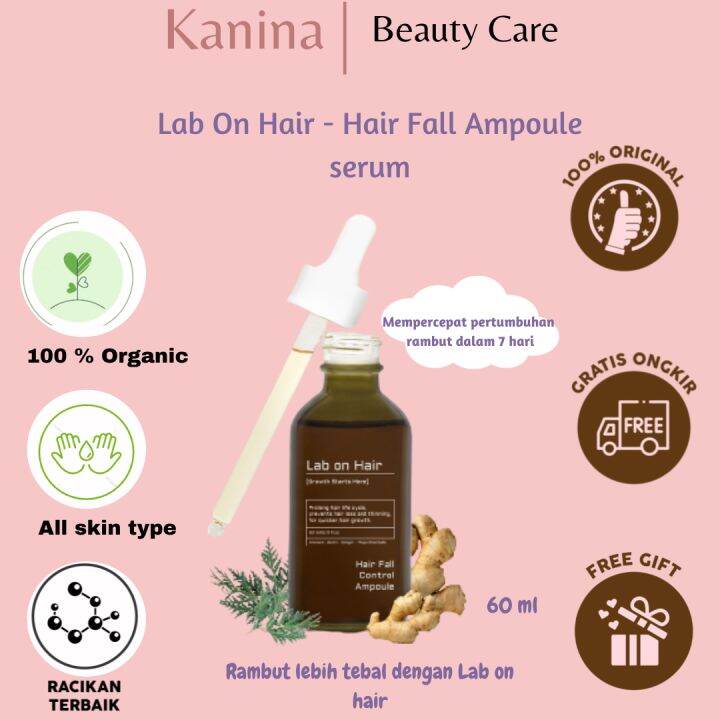 Lab on Hair Anti Hair Fall Ampoule Serum Serum Anti Rambut Rontok ...