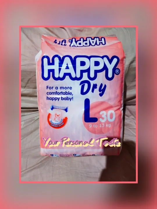 Happy Dry Diaper Large (30pcs) | Lazada PH
