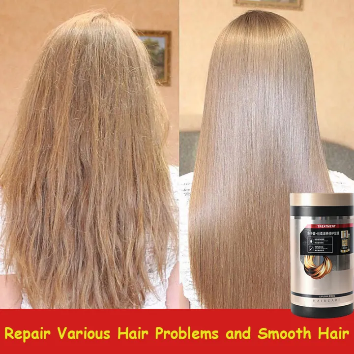 LIFUSHA Caviar Essence Hair Mask Keratin Hair Care Moisturizing Soft ...