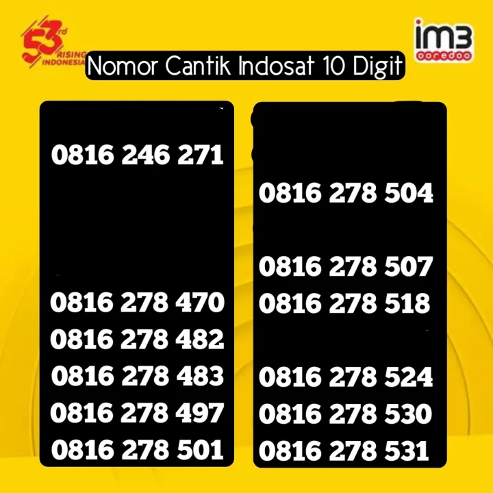 Indosat 10 digit reguler isi ulang 4G LTE | Lazada Indonesia