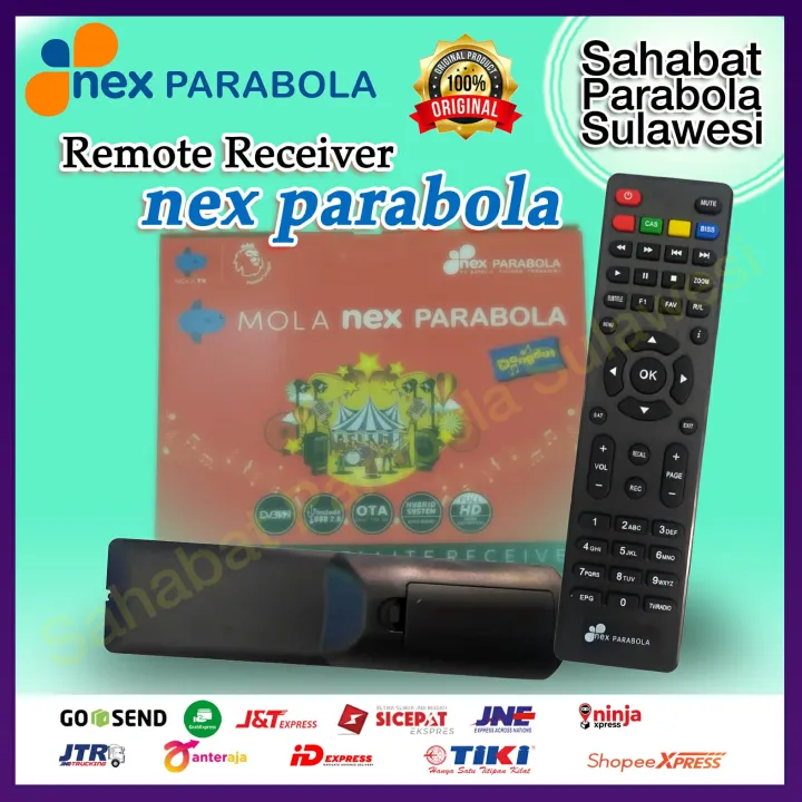 REMOTE RECEIVER NEX PARABOLA MERAH | Lazada Indonesia