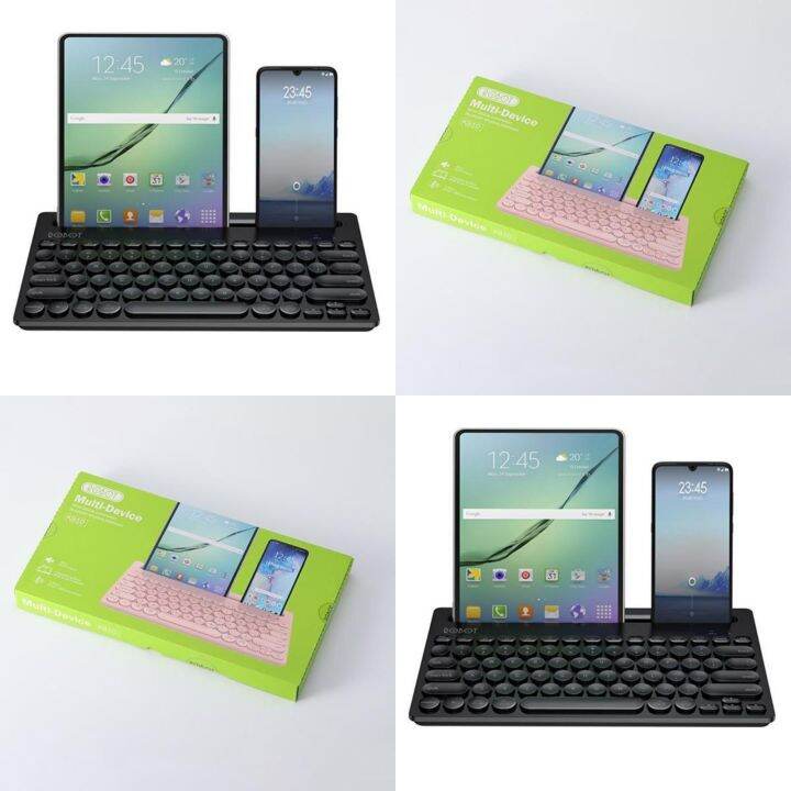 Robot KB10 Multi-Device Bluetooth & Wireless Keyboard 3 Device Connect ...