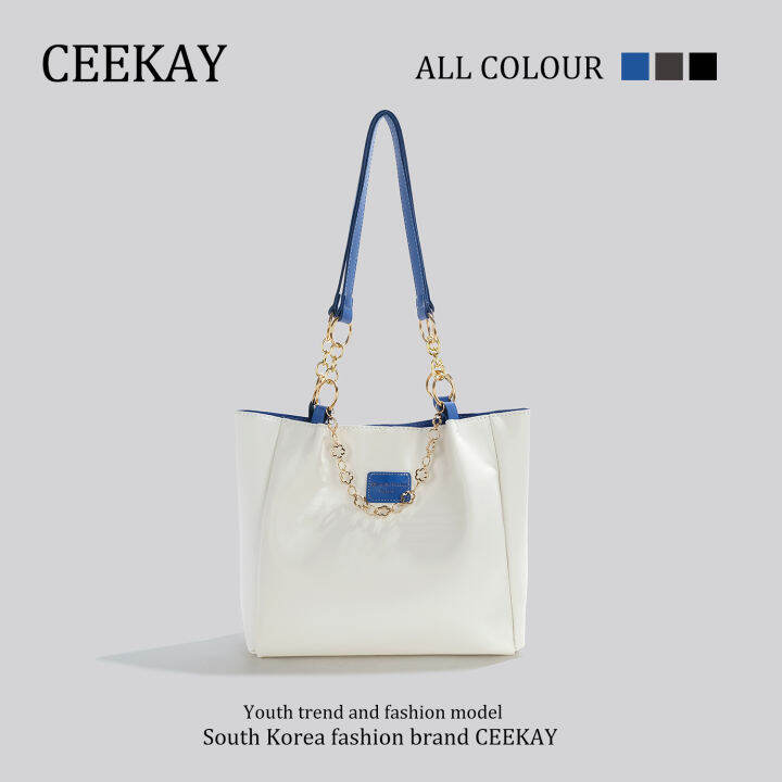 Ceekay ของแท้ครีมความจุขนาดใหญ่คุณภาพสูงกระเป๋าใบใหญ่กระเป๋าผู้หญิงแบบใหม่ปี2023กระเป๋าโท้ทสะพาย ...