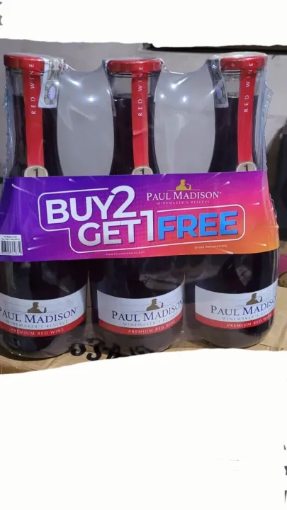 PAUL MADISON RED WINE BUY 2 TAKE 1 (1LITER ) | Lazada PH