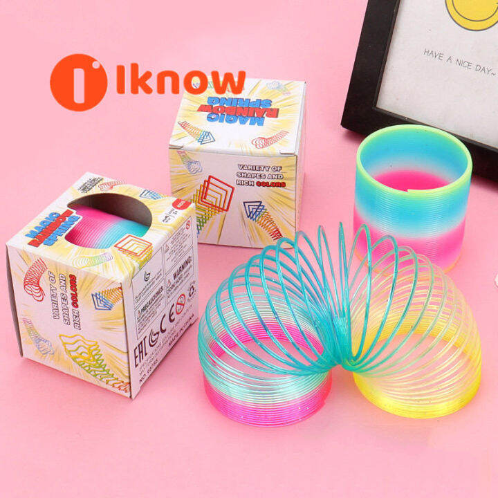 I know Children's spring coil, magic hula hoop magical toy, small gift ...