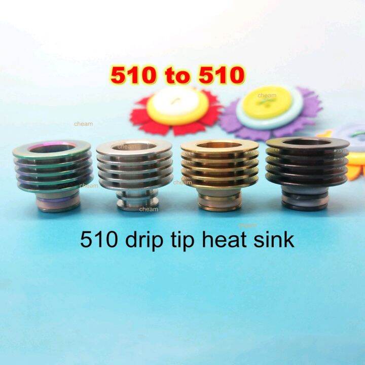 (COD) 510 TO 510 DRIP TIP ADAPTER HEAT SINK | Lazada PH