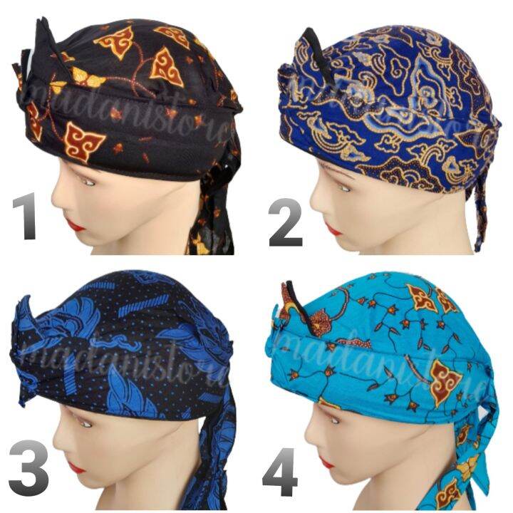 Iket khas sunda batik cirebon-iket kain,Iket praktis sunda -totopong ...