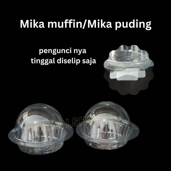 Mika setengah Bulat mika cupcake mika puding mika tart Mini | Lazada ...