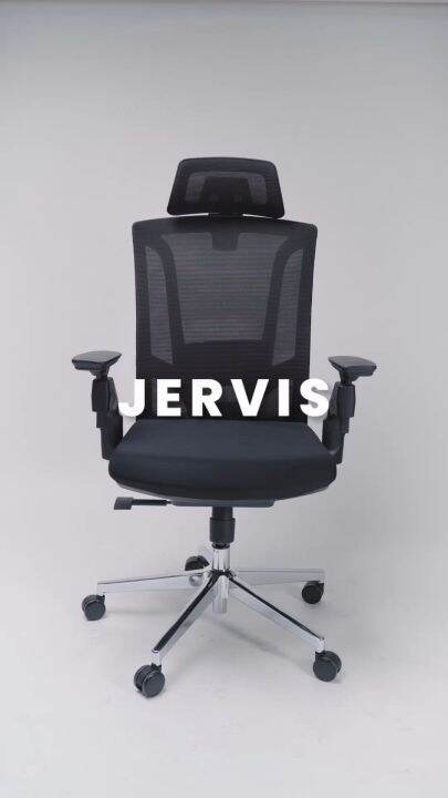 Pexio Jervis Kursi Kantor Ergonomis Hitam (Non Jabodetabek) | Lazada ...