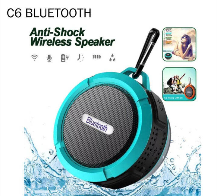 🎵COD + ต้นฉบับ + คลังสินค้าพร้อม🎵ลำโพงบลูทูธไร้สายแบบพกพา C6แก้วดูดกัน ...