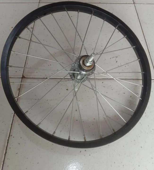 velg sepeda aluminium Uk 18 rakitan bagian depan atau belakang | Lazada ...