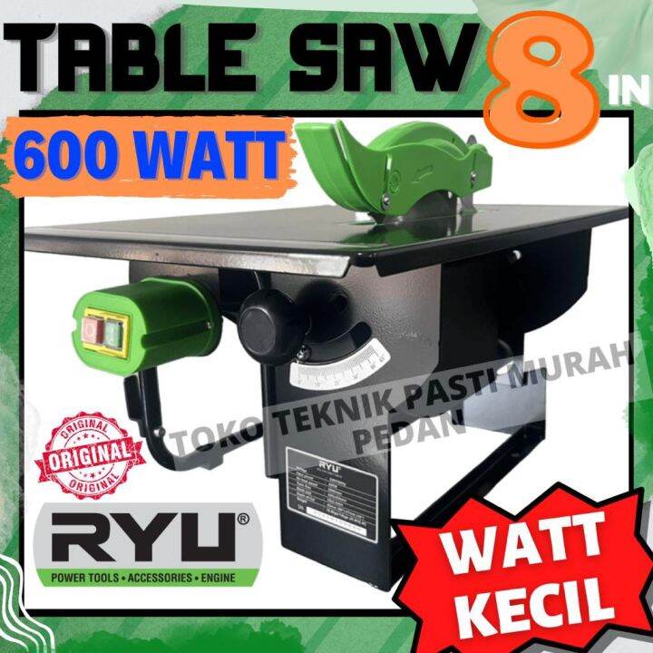 TABLE SAW 8" RYU TEKIRO RTS-8 Tablesaw 8 inch Gergaji Kayu & Aluminium ...
