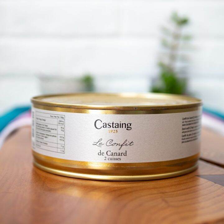 Castaing Duck Confit De Canard 2 Cuisses, Tin Food Two Duck Legs 820g ...