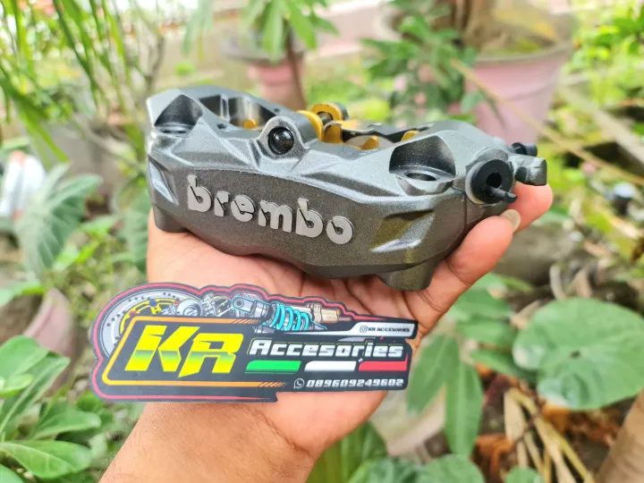 Kaliper cakram depan brembo m432 brembo k50 import 4 piston monoblok ...
