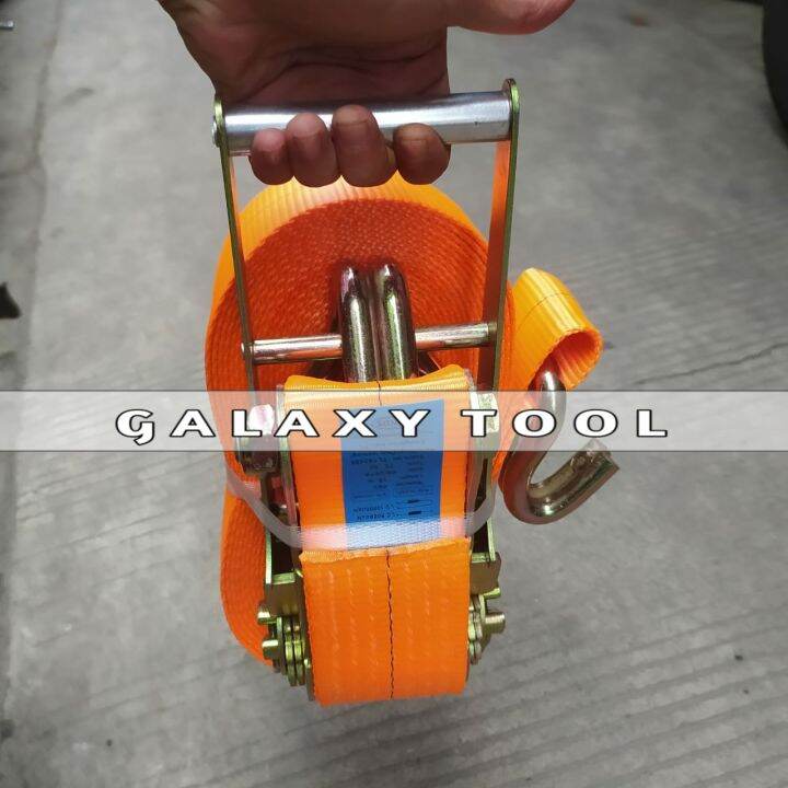 Webbing Cargo Ratchet 75 mm x 10 Meter x 10 Ton Tali Pengikat Barang ...