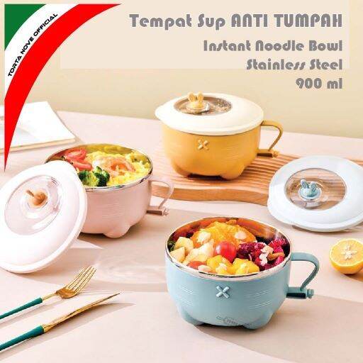 [COD] Tempat Sup kuah STAINLESS 900ML / Kotak makan Stainless ANTI ...