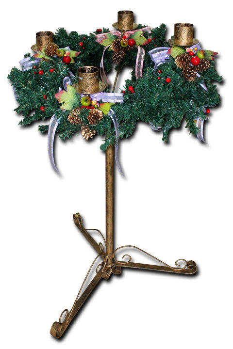 Big Advent Wreath Stand (For Chapel, Church and Parish)- 49 inches ...