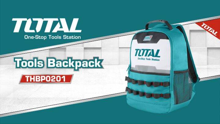 Total กระเป๋าเครื่องมือช่าง สะพายหลัง รุ่น THBP0201 ( Tools Backpack ...