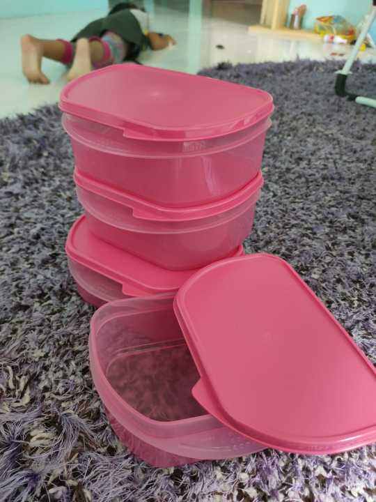 READY STOCK HALF FRIDGE STACKABLE (1) TUPPERWARE/BEKAS TAHAN SEJUK ...