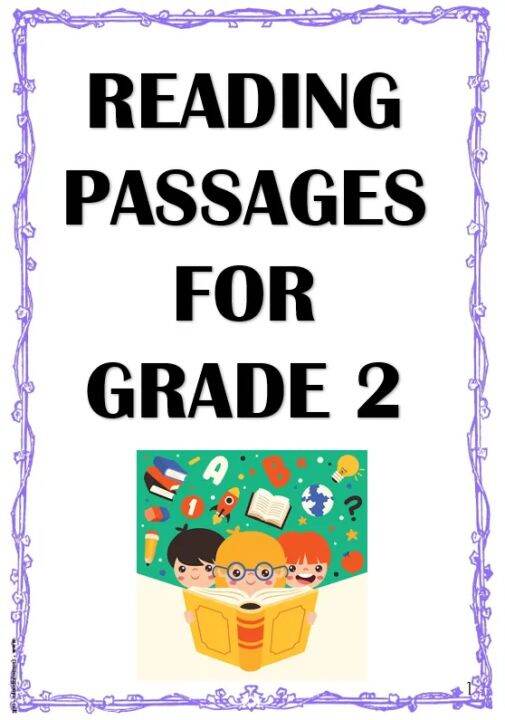 Reading Passages for Grade 2 (33 pages) free bookbind | Lazada PH