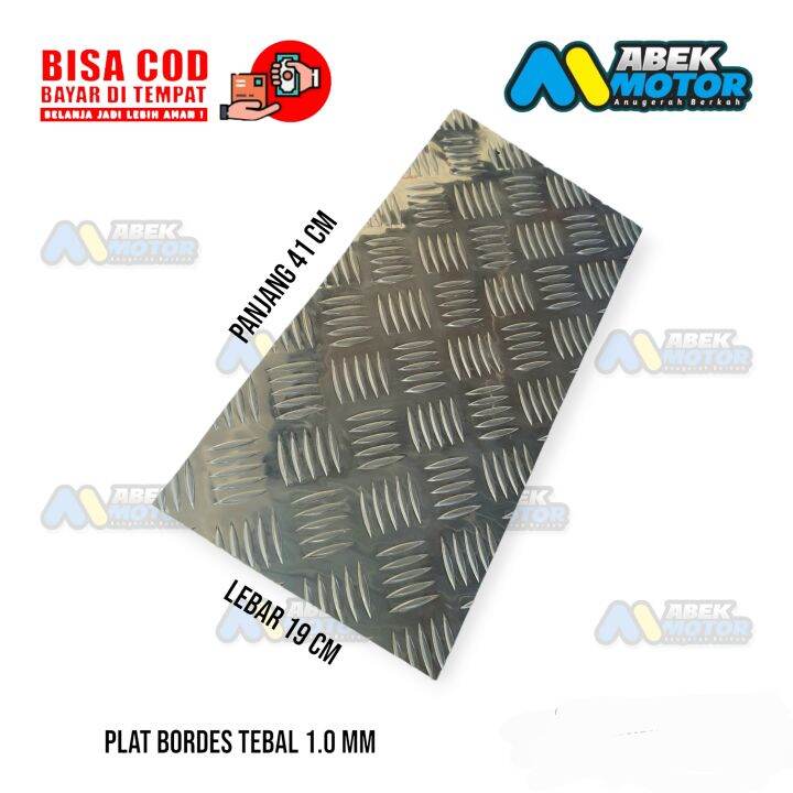 plat bordes tebal 1mm 41cm × 19cm | Lazada Indonesia