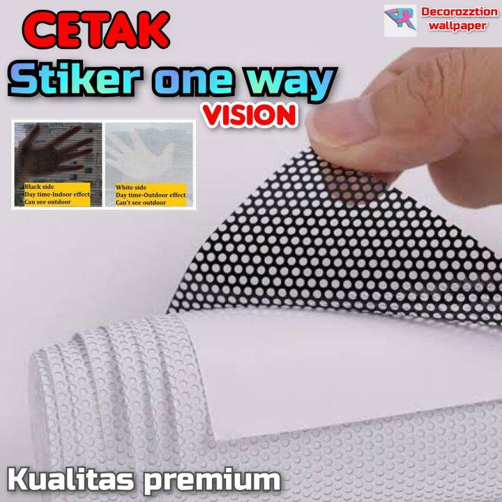 stiker one way vision/ stiker printing/stiker kaca film | Lazada Indonesia