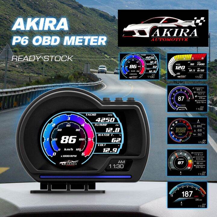 MYVI BARU AKIRA P6 OBD2 METER OBD meter for PROTON PERODUA HONDA NISSAN ...