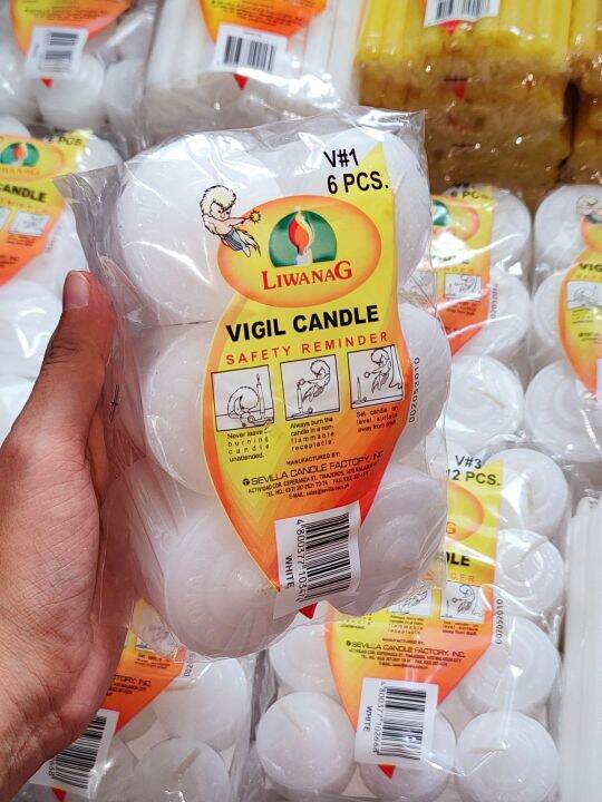 LIWANAG VIGIL CANDLE #1/ 6 PCS KADA PACK | Lazada PH