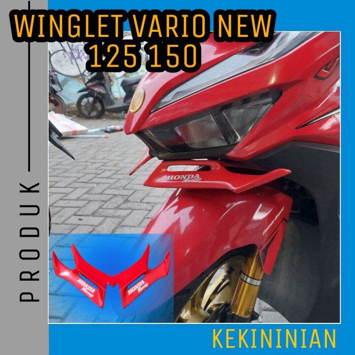 Winglet Sayap Honda Vario New 125 150 2018 2019 2020 2021 2022 2023 Fiber Kuat Anti Patah ...