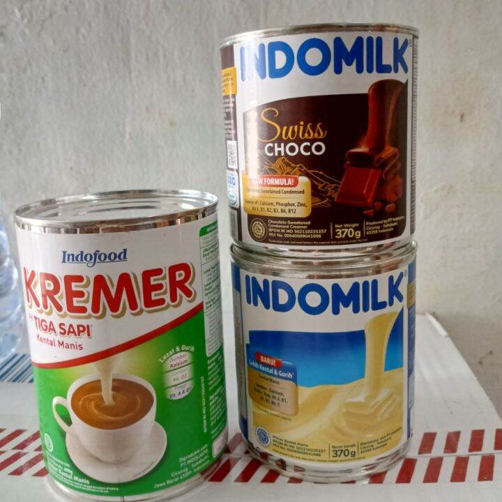Susu tiga sapi 490gr kental manis / tiga sapi krimer kaleng 490gr susu ...