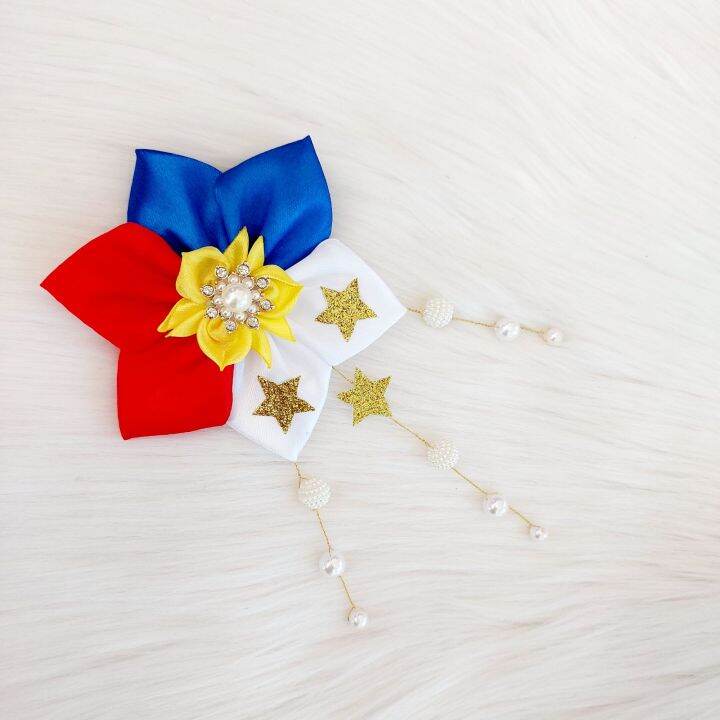 Philippine flag inspired hair clip girls hair accessories | Lazada PH