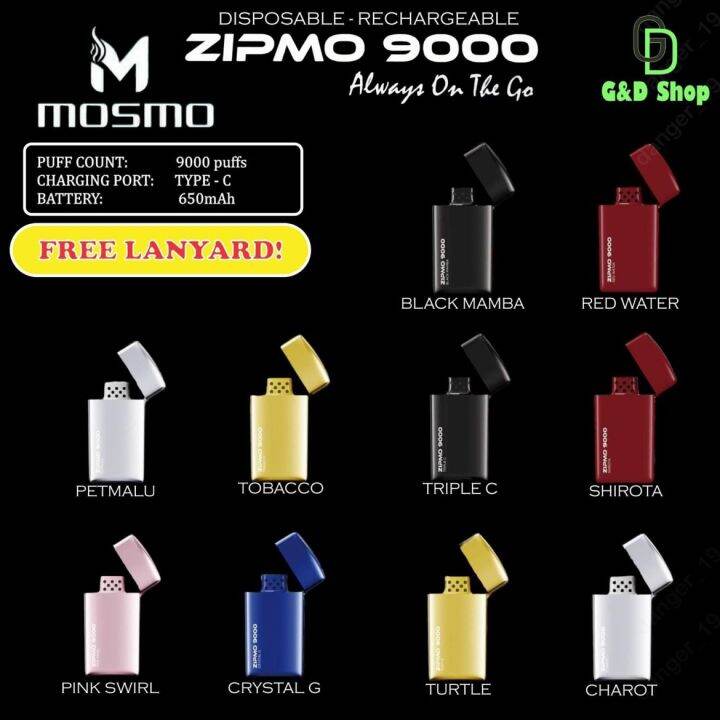 MOSMO ZIPMO 9000 puffs | Lazada PH