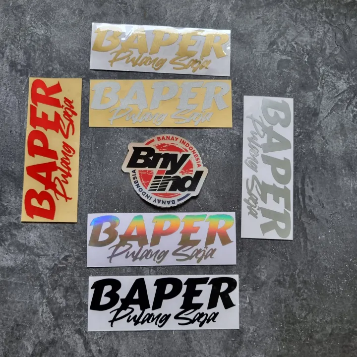 STICKER STIKER BAPER PULANG SAJA CUTTING | Lazada Indonesia