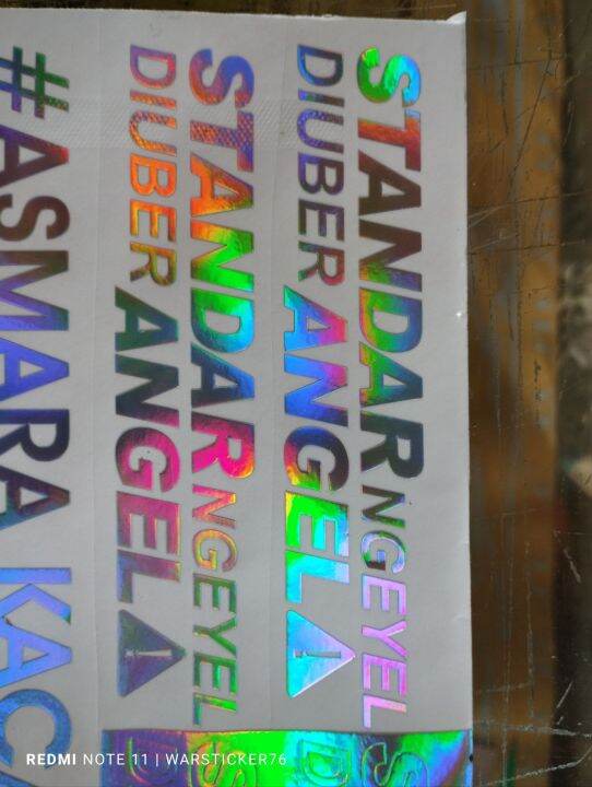 sticker cutting hologram standar ngeyel | Lazada Indonesia