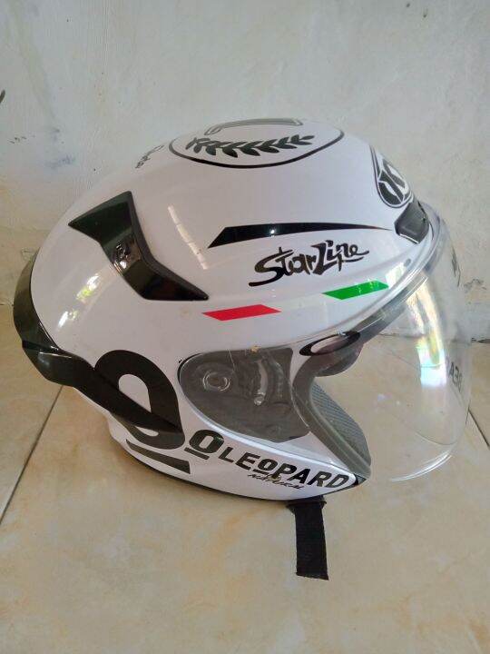 stiker helm leopard helm standar half face | Lazada Indonesia