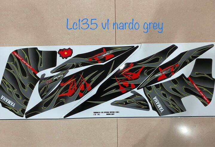 Yamaha lc135 v1 body sticker api edisi special edition (200) | Lazada