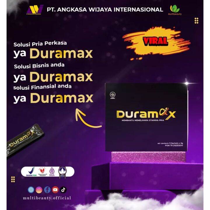 DURAMAX Minuman serbuk penambah stamina pria / Obat kuat | Lazada Indonesia