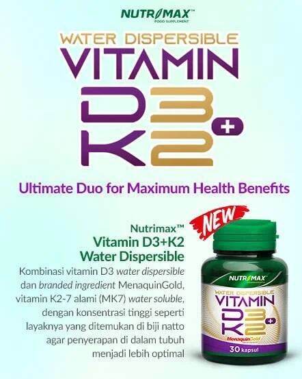 nutrimax vitamin d3 k2 30 kapsul | Lazada Indonesia