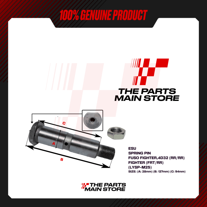 ESU SPRING PIN / LEAF SPRING / SHOCKS / STRUTS FUSO FIGHTER,4D32 (REAR ...