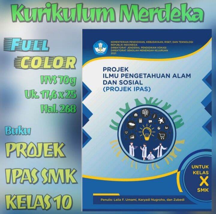 Buku Projek IPAS SMK Kelas 10 Kurikulum Merdeka | Lazada Indonesia