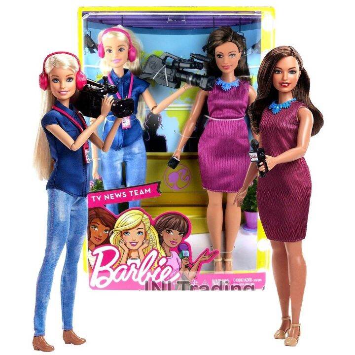 (ล้างสต๊อก) Barbie TV NEWS TEAM ชุด บาร์บี้ นักข่าว (ได้ทั้งคู่ ...