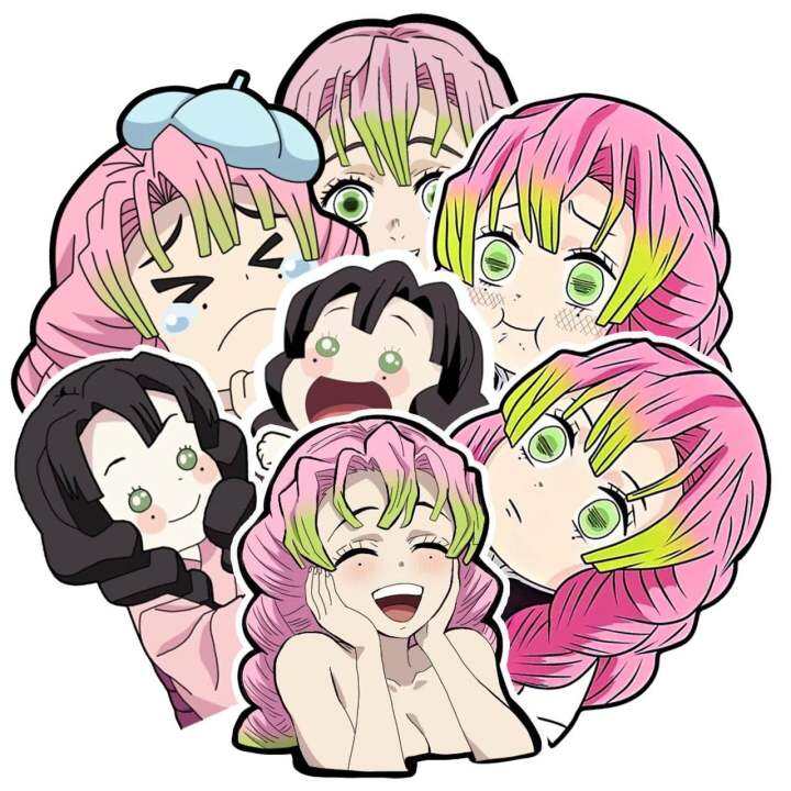 Mitsuri Kanroji Love Hashira Demo Slayer Anime Sticker Pack (30pcs ...