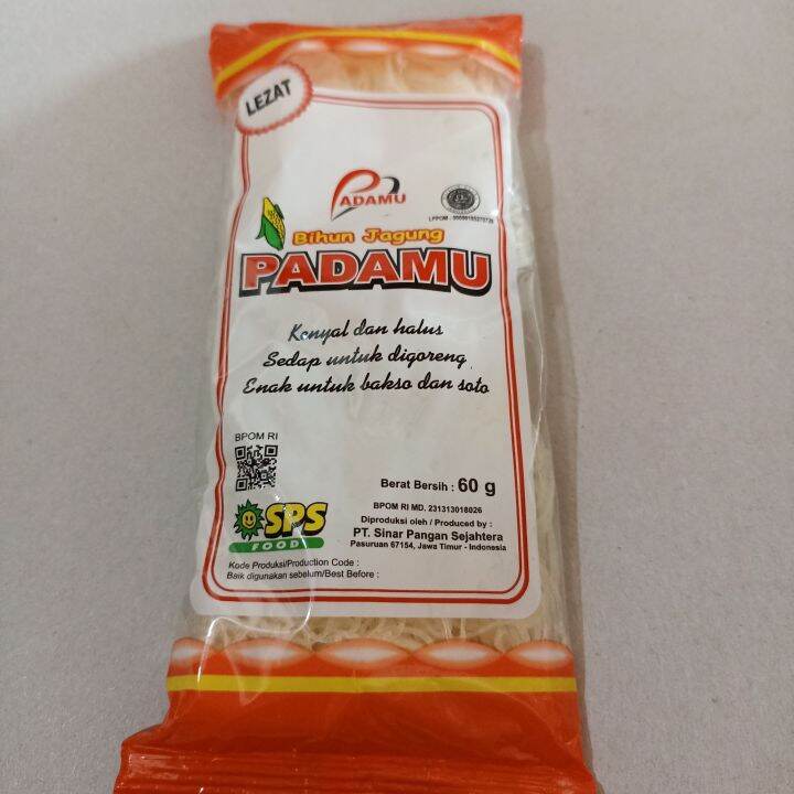 BIHUN JAGUNG PADAMU 60 g / ISI 1 | Lazada Indonesia
