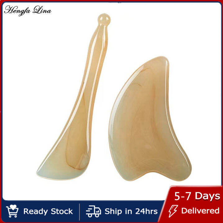 Hengfa Lina Skin Scraping Resin Gua Sha Massage Board Guasha Plate Face ...