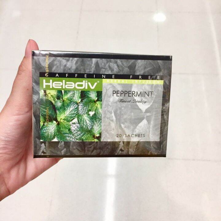 Caffeine free!!! Heladiv Ceylon tea Pepper Mint flavoured ชาผงกลิ่นเปบ ...