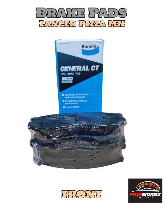 Brake Pads Front Bendix for Lancer Pizza MX / GSR 2001-2002 Model ...