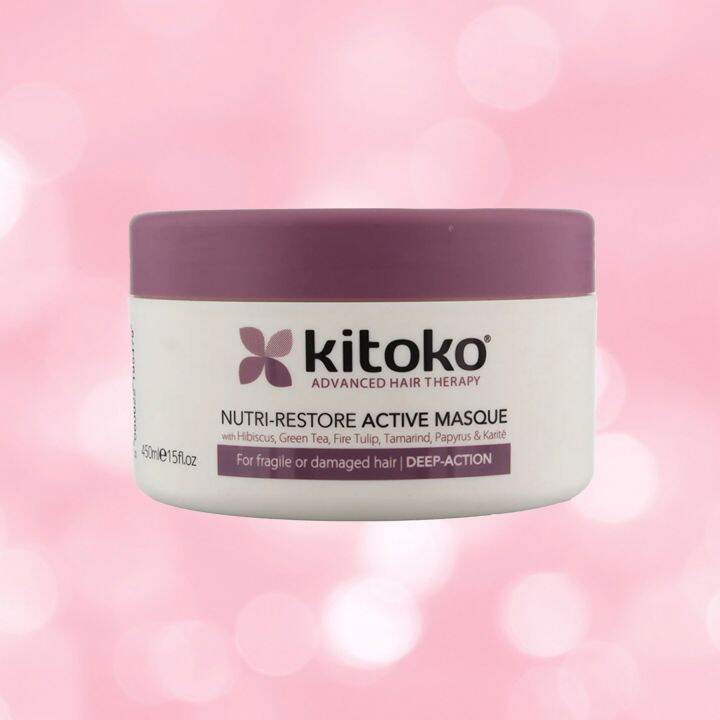 KITOKO NUTRI RESTORE ACTIVE MASQUE 450 ML.ทรีทเม้นสำหรับผมเปาะบาง ผมเสีย บำรุงอย่างพิเศษ ...